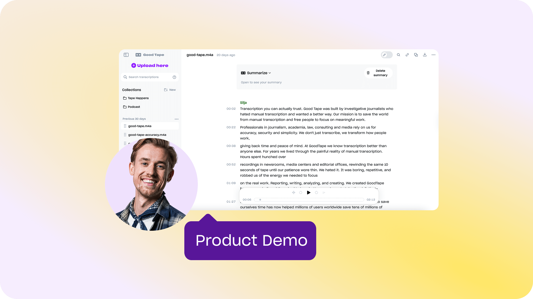 Good Tape product demo - Good Tape